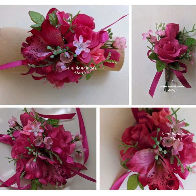 Pink Wrist Corsage - Etsy