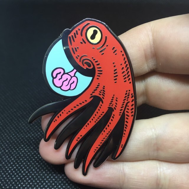 Brain Boy Hard Enamel Pin | Etsy