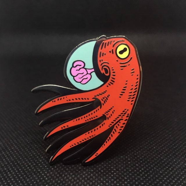 Brain Boy Hard Enamel Pin | Etsy