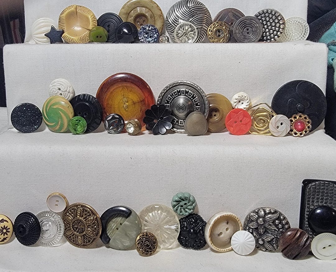 Big Vintage Retro Button Collection - Etsy