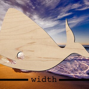 Whale Cut Out - Sea Animal Shape- Laser Cut Whale From Wood - Etsy