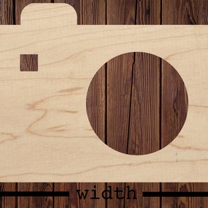 Camera Cut Out - Photography Camera Shape - Laser Cut From Wood - Etsy