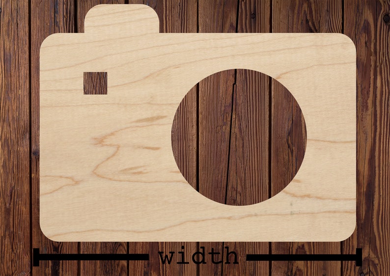Camera Cut Out Photography Camera Shape Laser Cut From - Etsy