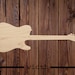 Electric Guitar Cut Out Instrument Shape Laser Cut Guitar From Wood - Etsy