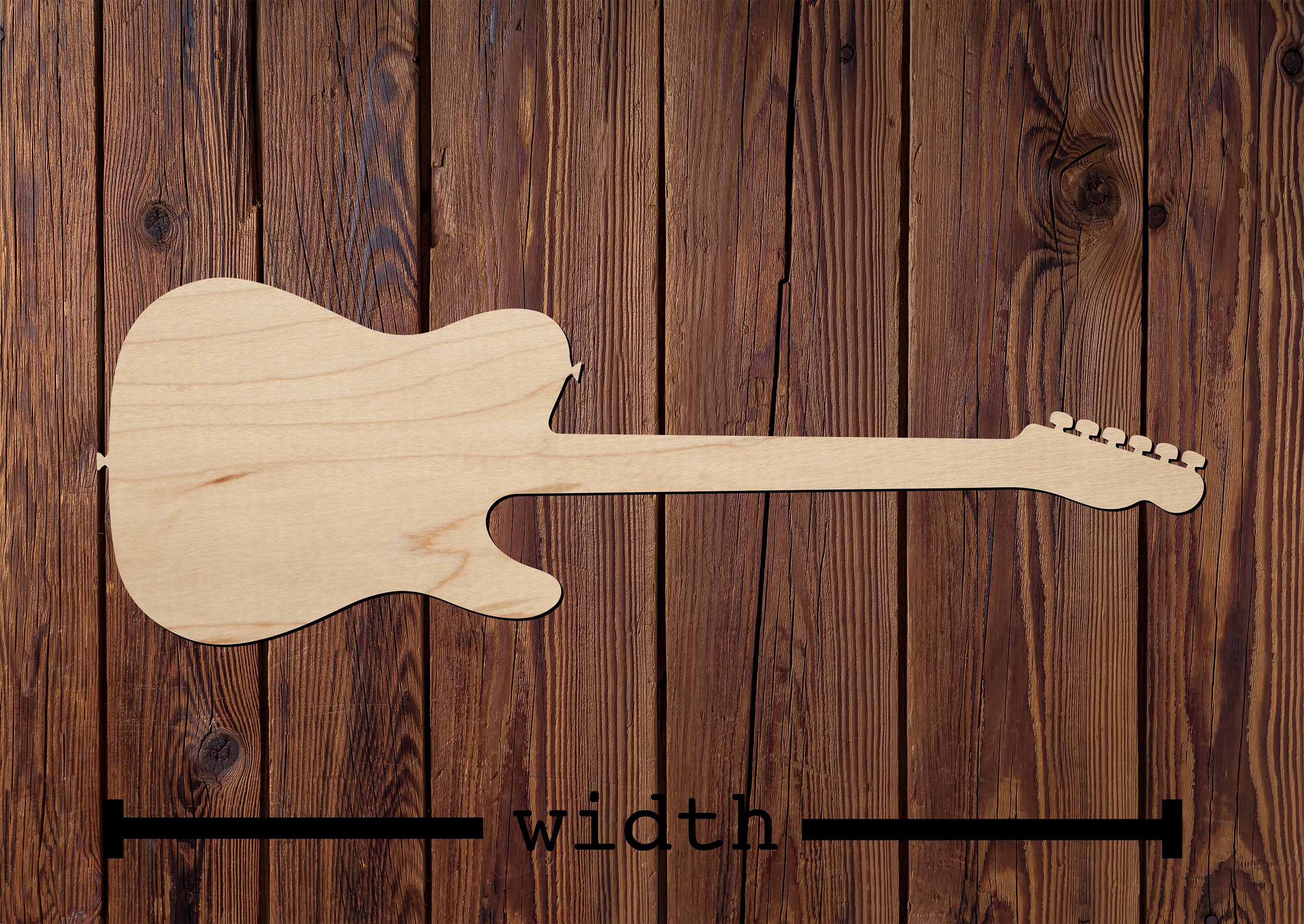 Electric Guitar Cut Out Instrument Shape Laser Cut Guitar | Etsy