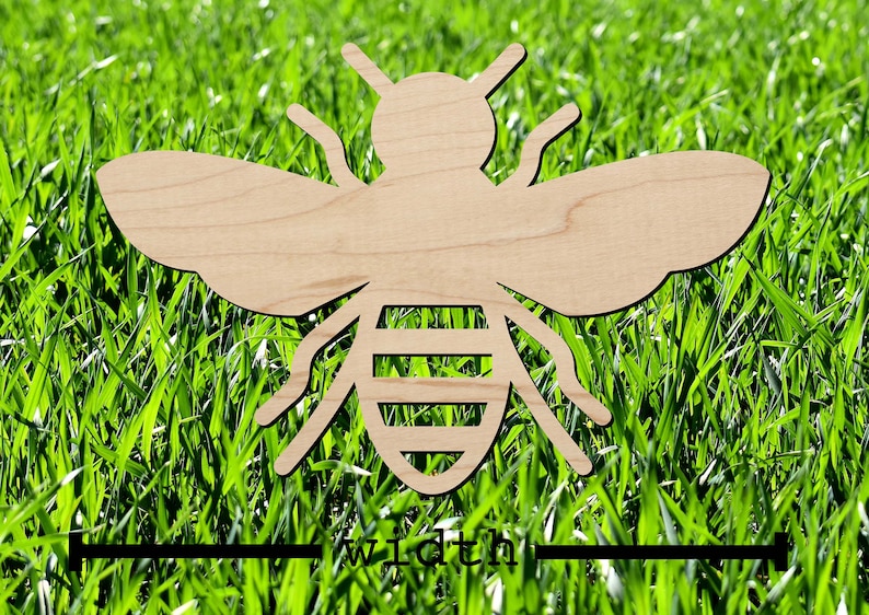 Bee Cut Out Insect Shape Laser Cut Bee From Wood | Etsy