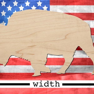 Bison Cut Out - Animal Shape - Laser Cut Buffalo From Wood - Etsy