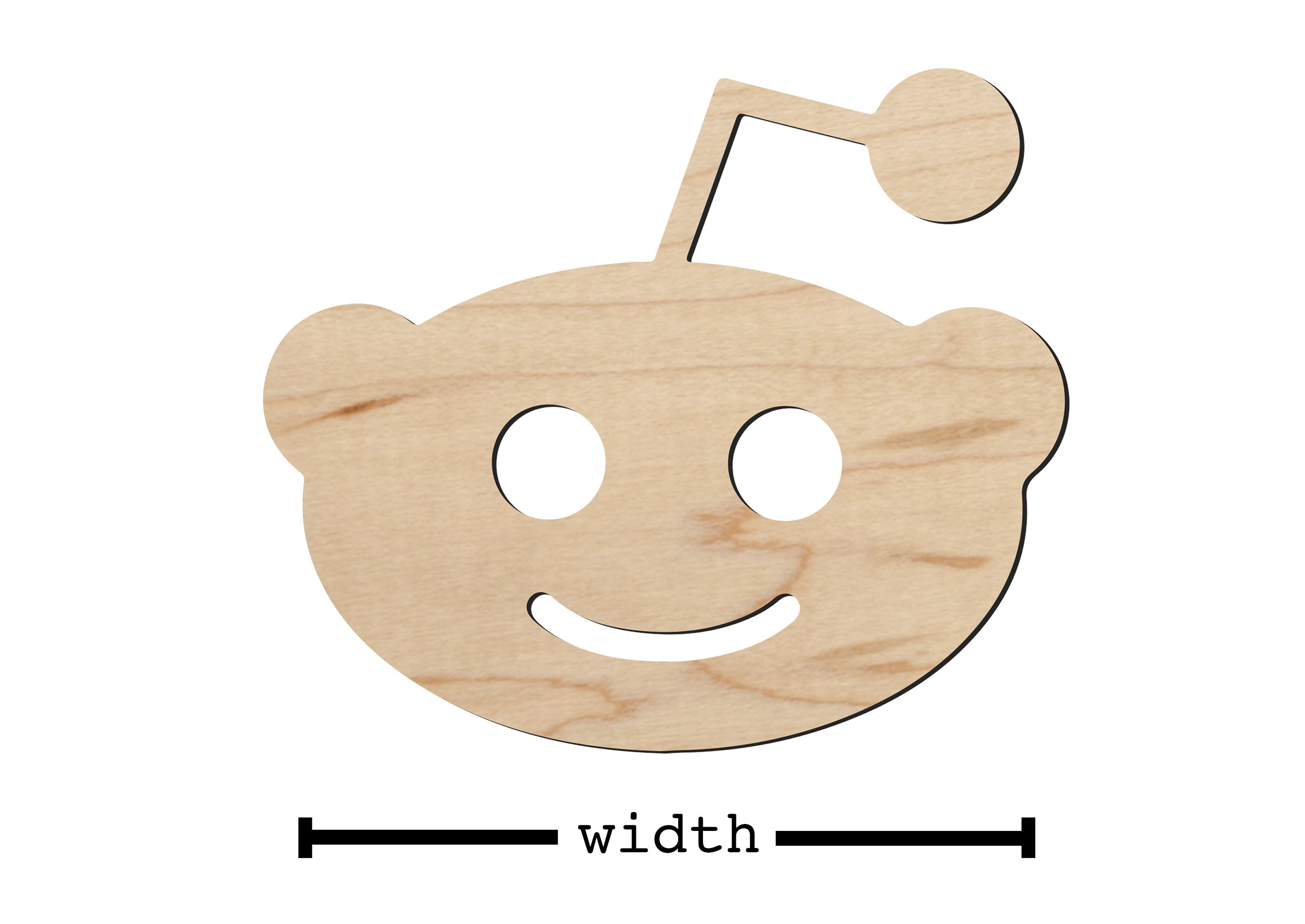 Reddit Snoo Cutout Funny Sign Laser Cut from Wood | Etsy