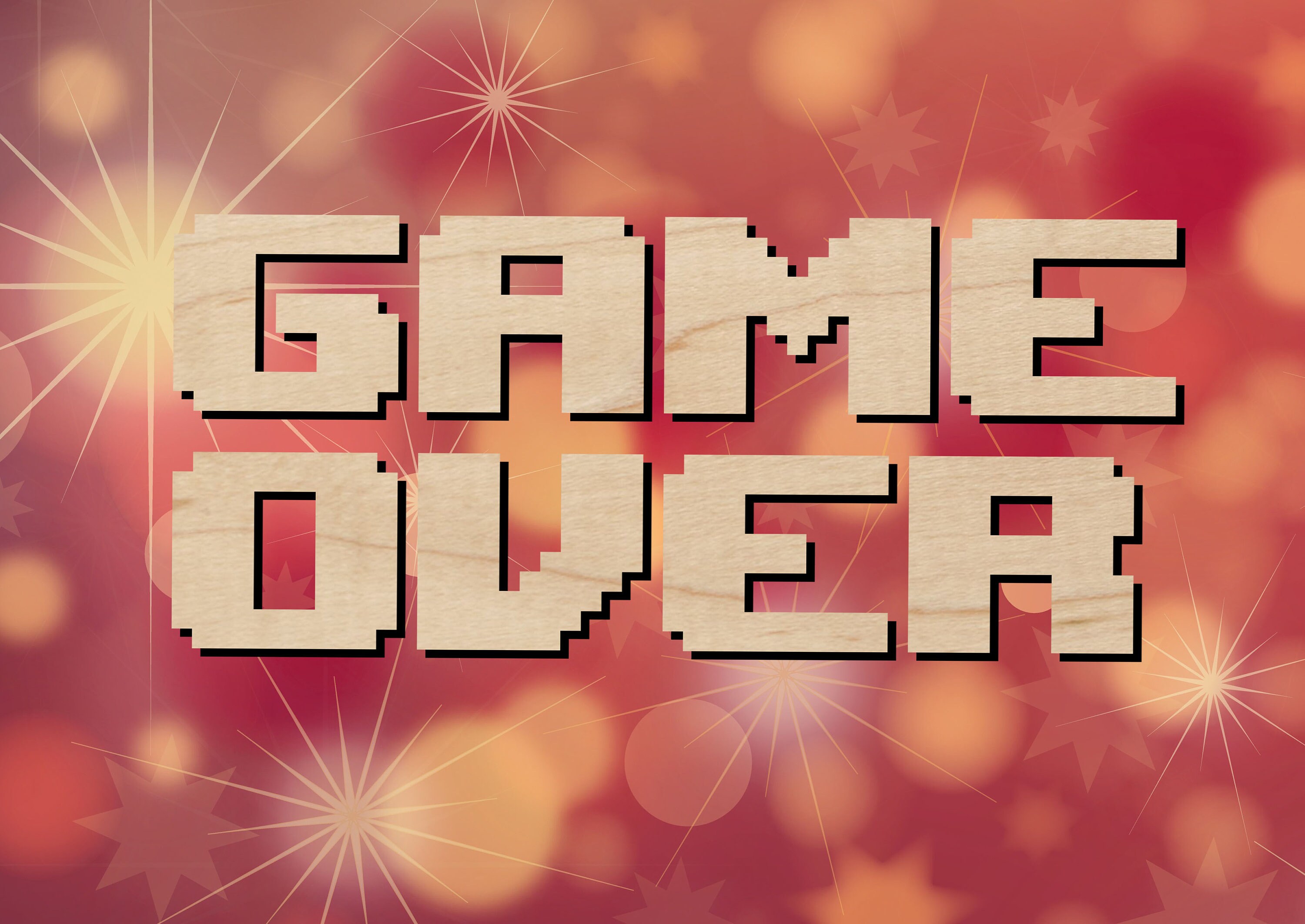 CUSTOM WALL SIGNS Pixel Font Laser Cut digits from Wood | Etsy