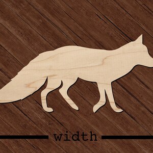 Fox Cut Out - Animal Shape - Laser Cut Fox From Wood - Etsy