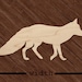 Fox Cut Out - Animal Shape - Laser Cut Fox From Wood - Etsy
