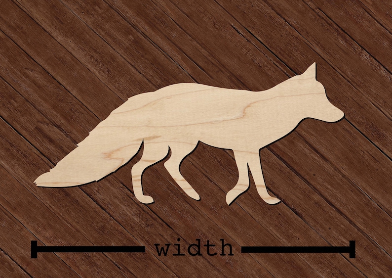 Fox Cut Out Animal Shape Laser Cut Fox From Wood - Etsy