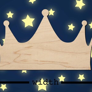 Crown Cut Out - Royalty Shape - Laser Cut Crown From Wood - Etsy
