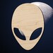 Alien Head Laser Cut Out Wood Decoration - Etsy