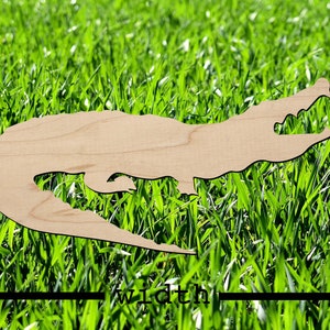 Alligator Cut Out - Gator Shape - Laser Cut Alligator From Wood - Etsy