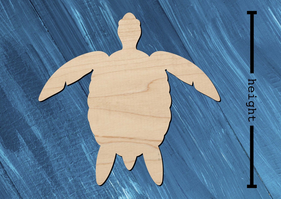 Sea Turtle Cut Out Animal Shape Laser Cut Turtle From Wood - Etsy