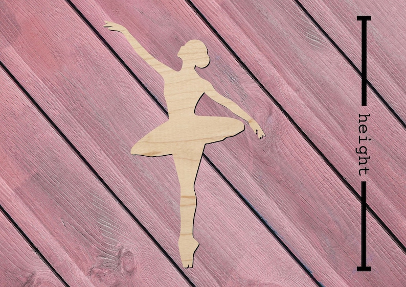 Ballerina Cut Out Ballet Shape Laser Cut Dancer From Wood - Etsy