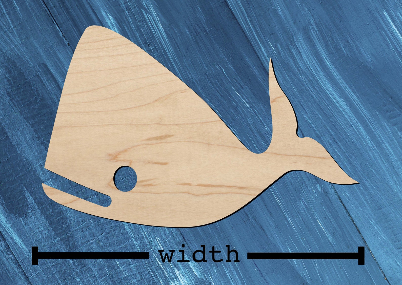 Whale Cut Out - Sea Animal Shape- Laser Cut Whale From Wood - Etsy