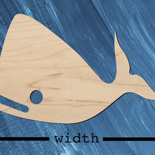 Whale Wood Cutout - Etsy