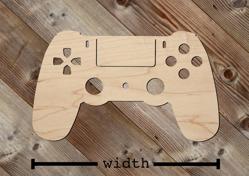 Modern video game console replica Wireless Controller Cut Out | Etsy