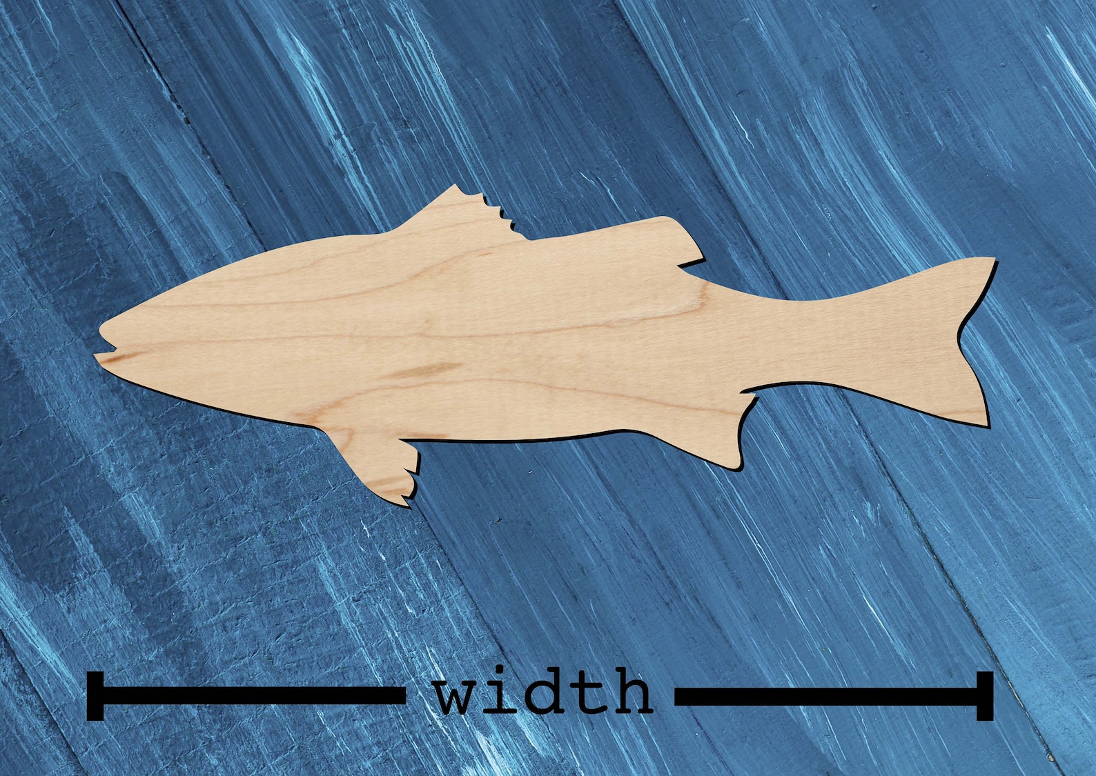 Fish Cut Out Bass Shape Laser Cut Fish From Wood - Etsy