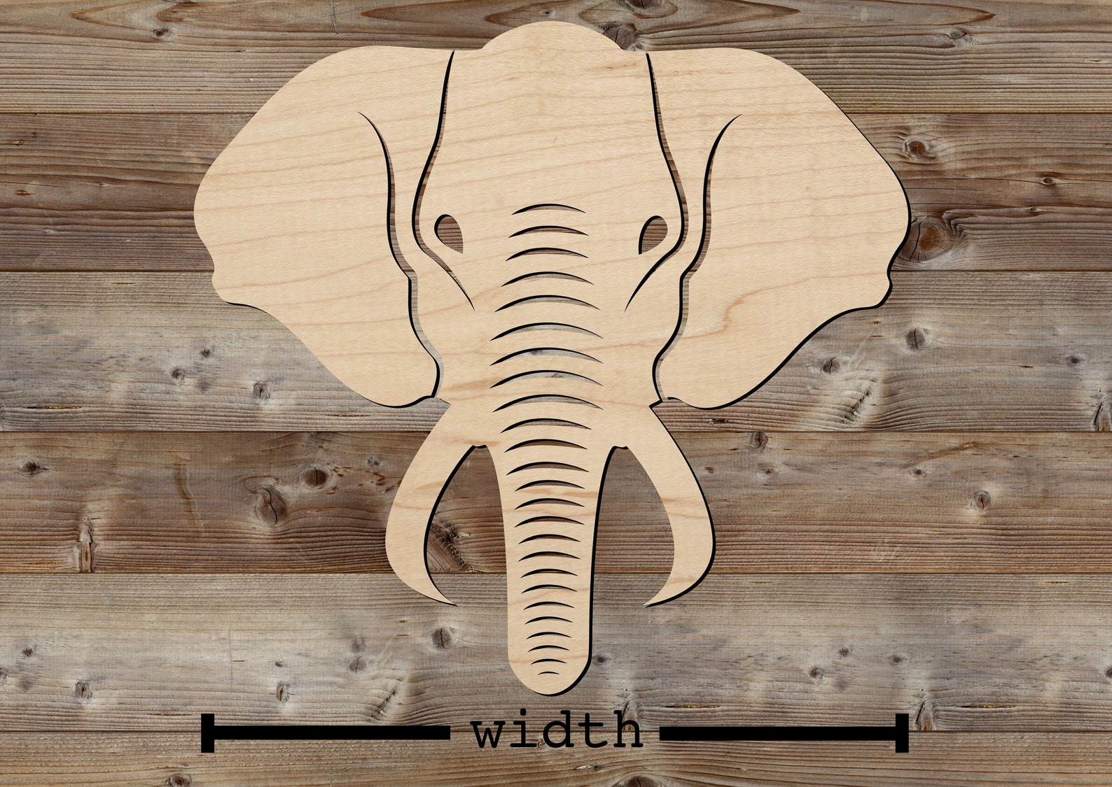 Elephant Cut Out Animal Shapes Laser Cut from Wood | Etsy