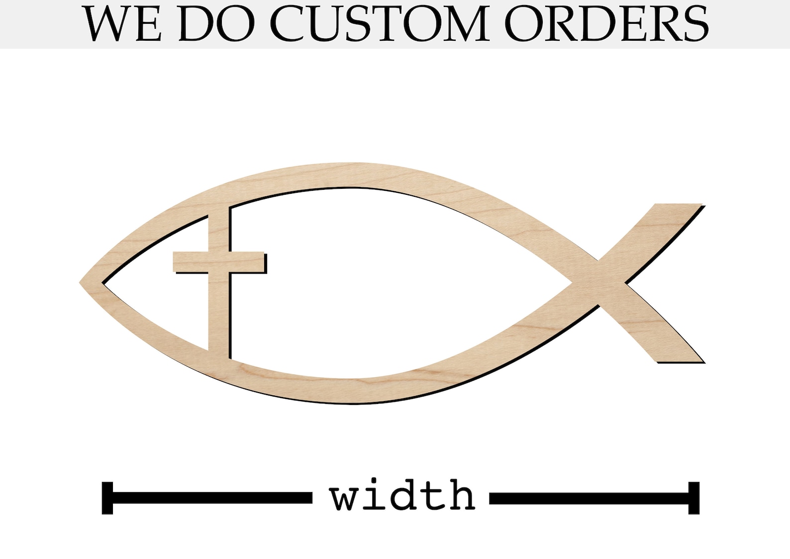 Ichthus Christian Symbol Laser Cut Fish Two Options: With - Etsy
