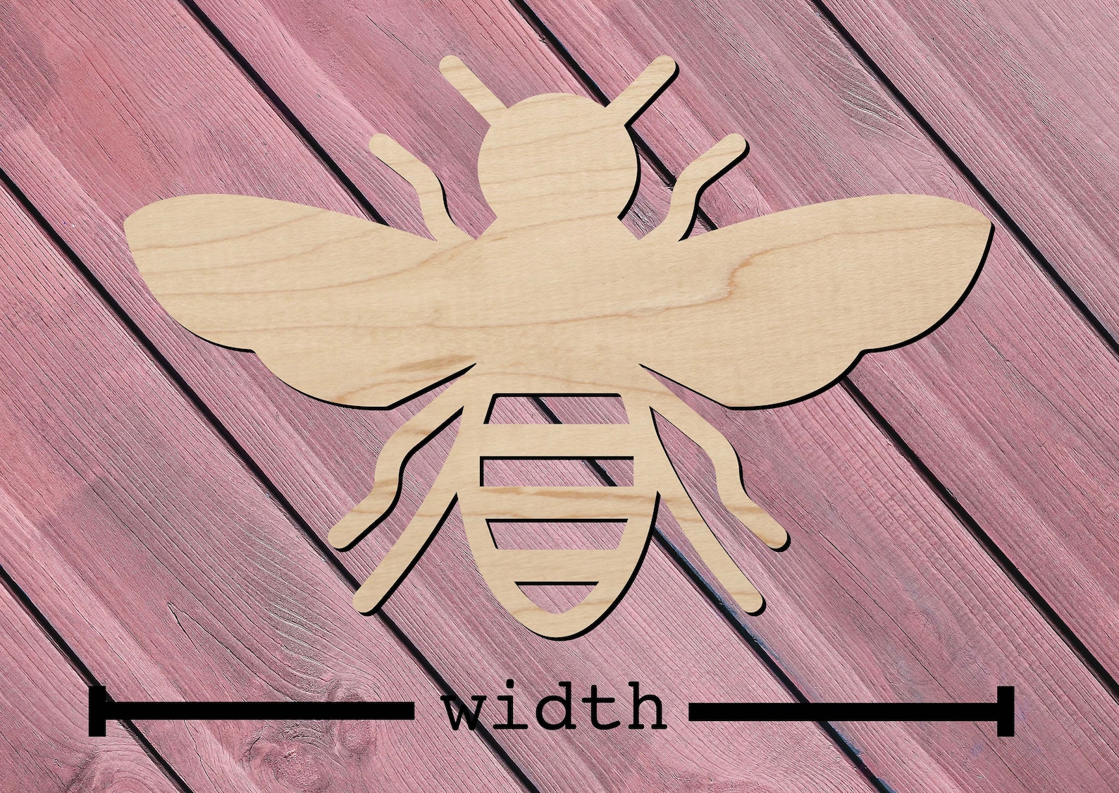 Bee Cut Out Insect Shape Laser Cut Bee From Wood - Etsy