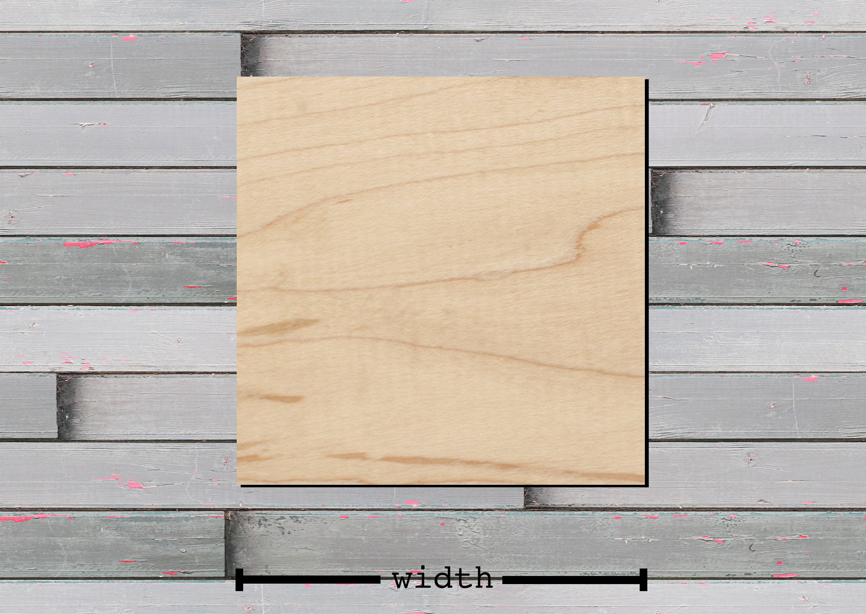 Wooden Square Cutouts With or Without Hole Laser Cut From - Etsy Hong Kong