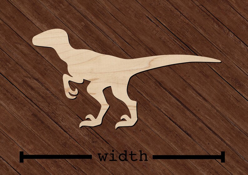 Velociraptor Cut Out Dinosaur Shape Laser Cut Raptor From | Etsy