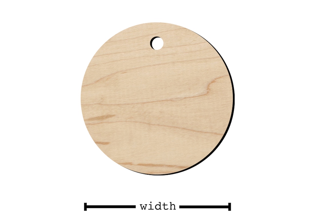 Wooden Circle Cutouts - With or Without Hole - Laser Cut From Wood - Etsy