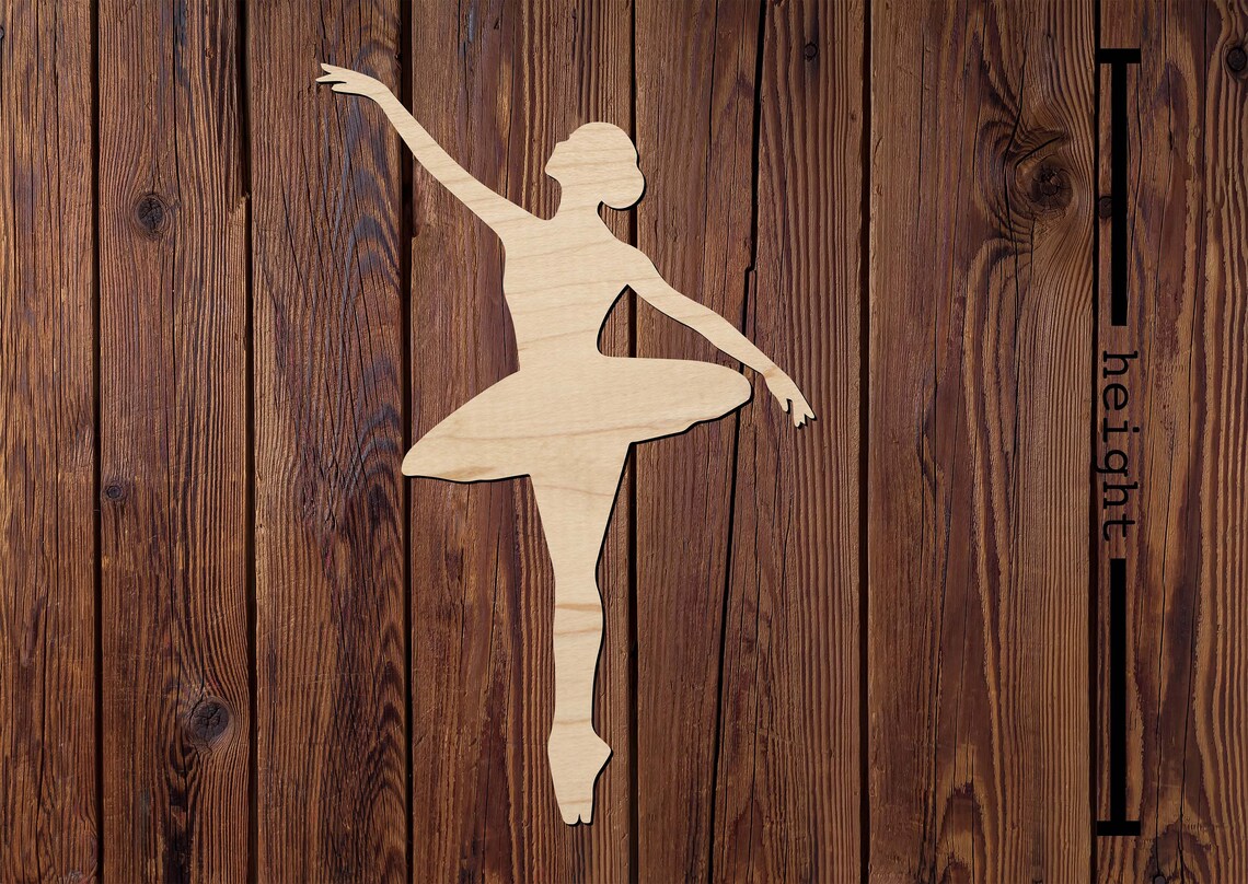 Ballerina Cut Out Ballet Shape Laser Cut Dancer From Wood - Etsy