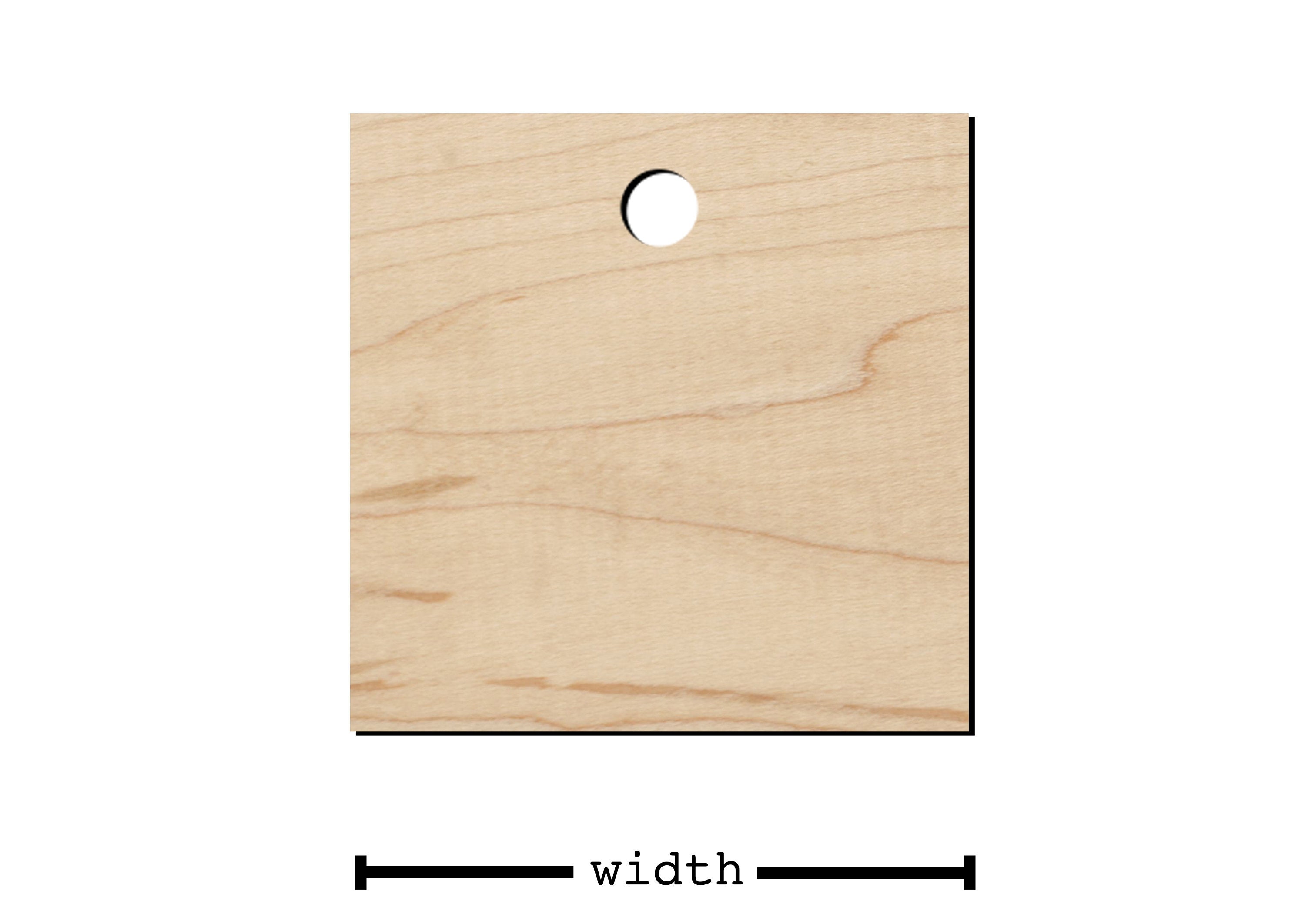 Wooden Square Cutouts With or Without Hole Laser Cut From - Etsy Hong Kong