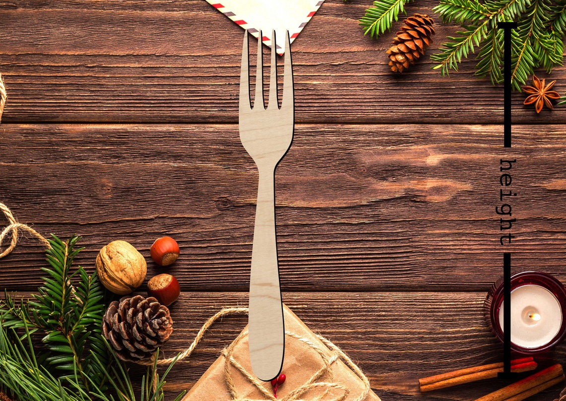 Silverware Cut Out Cutlery Shapes Laser Cut Fork Spoon | Etsy