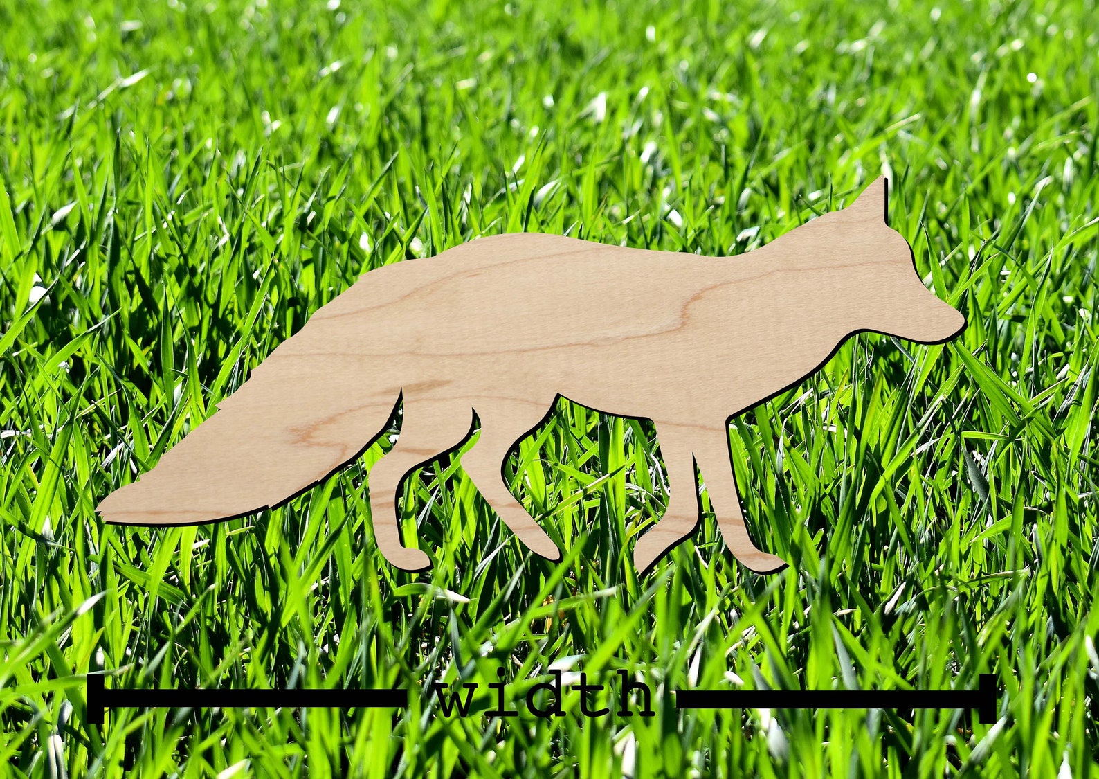 Fox Cut Out - Animal Shape - Laser Cut Fox From Wood - Etsy