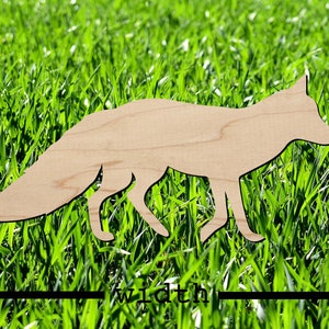 Fox Cut Out - Animal Shape - Laser Cut Fox From Wood - Etsy