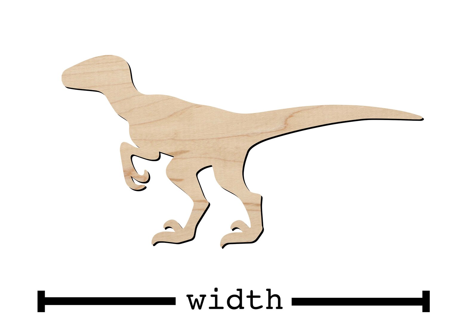 Velociraptor Cut Out Dinosaur Shape Laser Cut Raptor From | Etsy