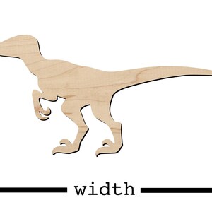 Velociraptor Cut Out - Dinosaur Shape - Laser Cut Raptor From Wood - Etsy