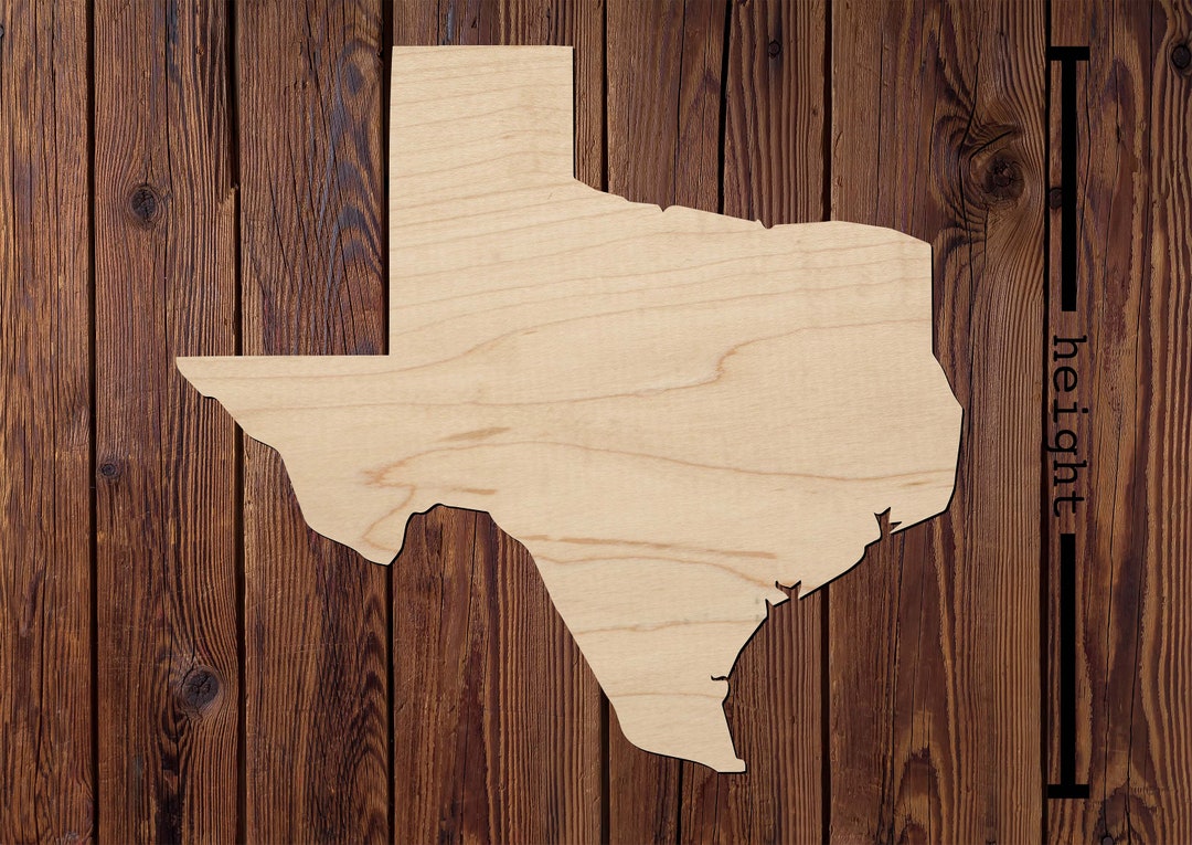 Texas Cut Out - America Shape - Laser Cut State From Wood - Etsy