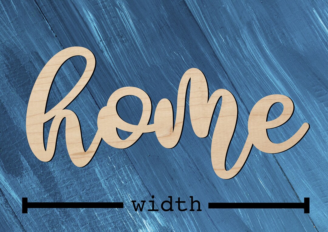 Home Word Cut Out - Laser Cut Home From Wood - Etsy
