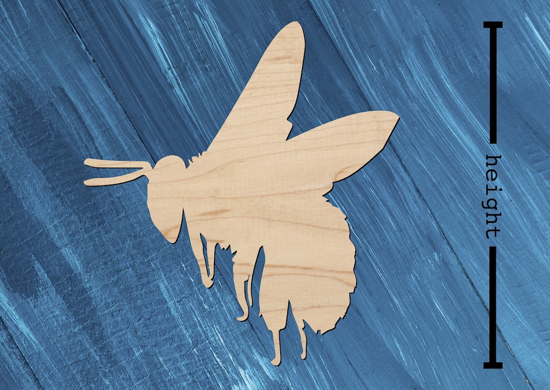 Honey Bee Cut Out - Insect Shape - Laser Cut Bee From Wood - Etsy