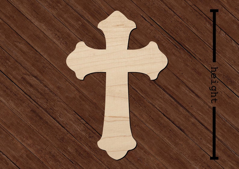 Ornate Cross Cut Out Cross Shape Laser Cut Cross From Wood - Etsy
