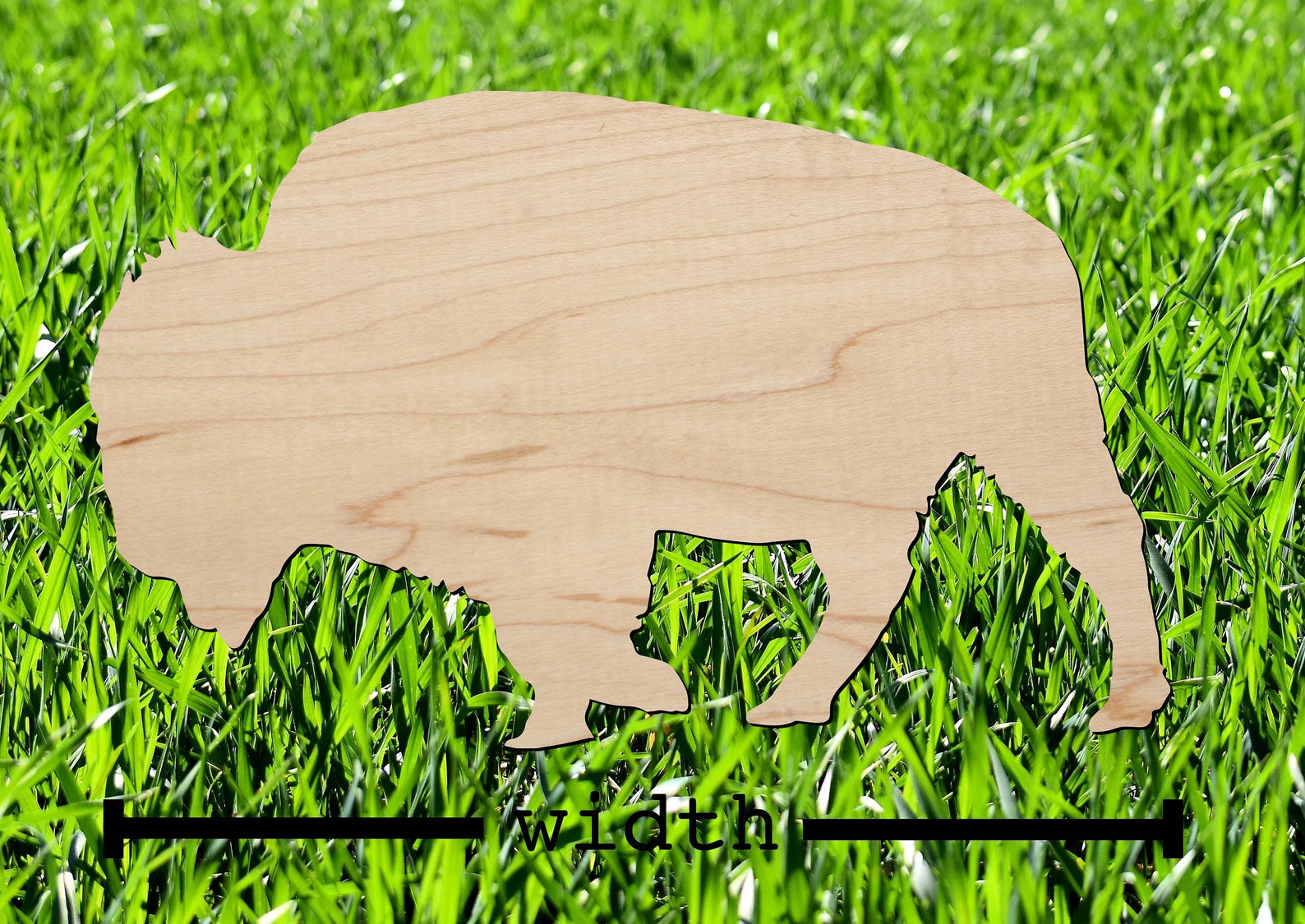 Bison Cut Out - Animal Shape - Laser Cut Buffalo From Wood - Etsy