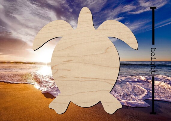 Turtle Cut Out Animal Shape Laser Cut Turtle From Wood | Etsy
