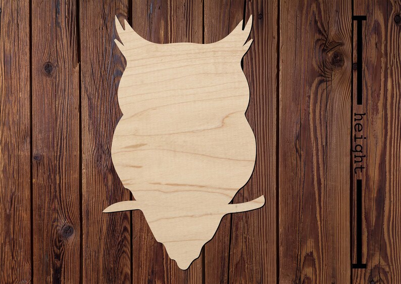 Owl Cut Out - Animal Shape - Laser Cut Bird From Wood - Etsy