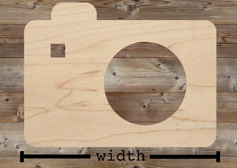 Camera Cut Out Photography Camera Shape Laser Cut From - Etsy