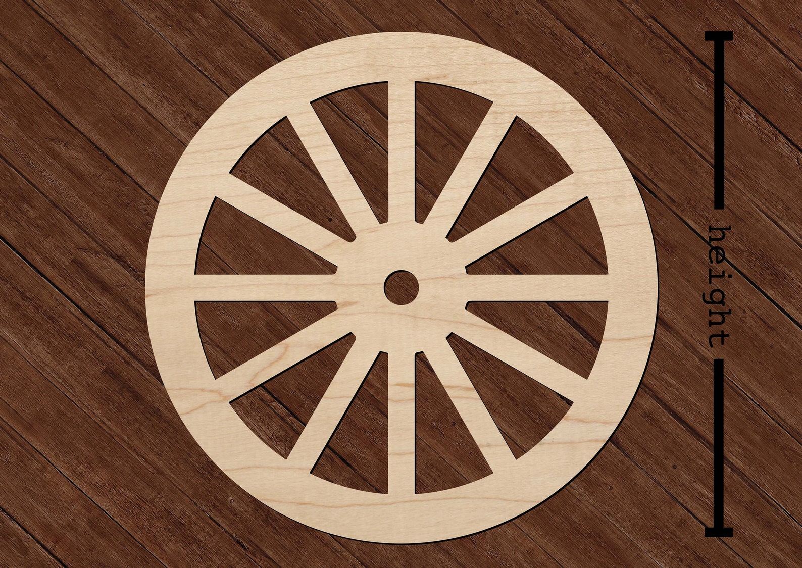 Wagon Wheel Cut Out Rustic Shape Laser Cut Wheel From Wood - Etsy