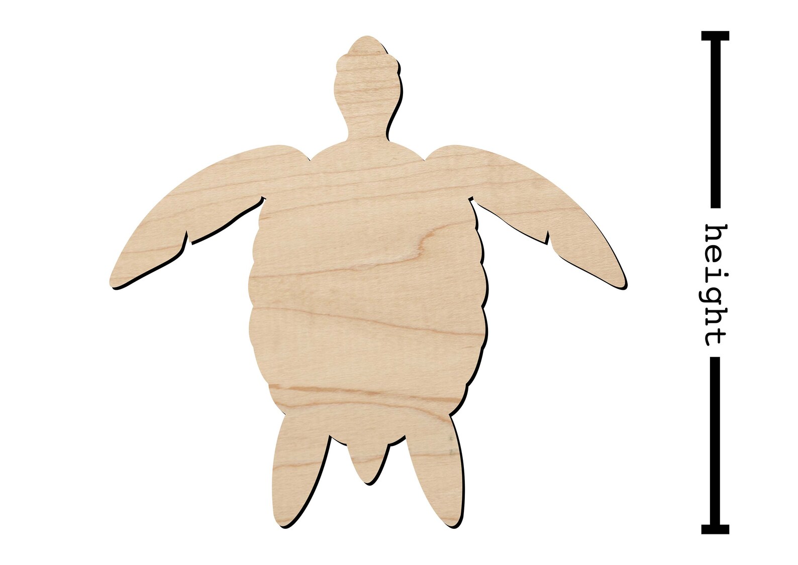 Sea Turtle Cut Out Animal Shape Laser Cut Turtle From Wood - Etsy