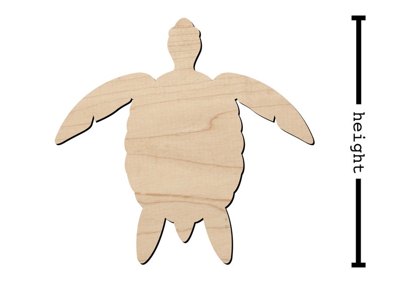 Sea Turtle Cut Out Animal Shape Laser Cut Turtle From Wood - Etsy