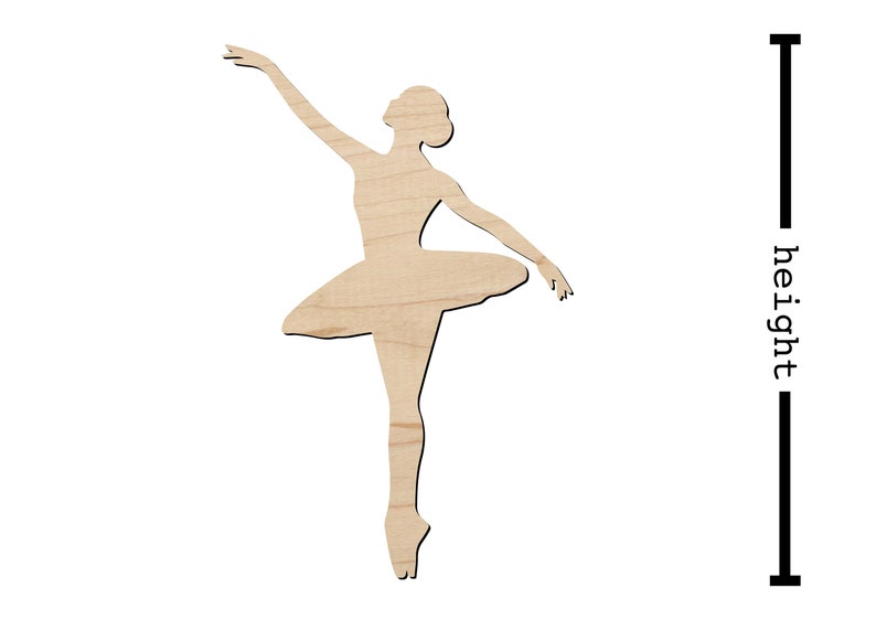 Ballerina Cut Out Ballet Shape Laser Cut Dancer From Wood - Etsy